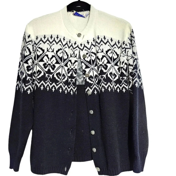 Jersild | Sweaters | Vintage Jersild Cardigan Sweater Women Xl Black ...